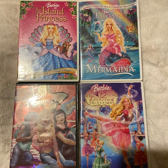 Barbie | Other | Lot Of 4 Barbie Dvds | Poshmark